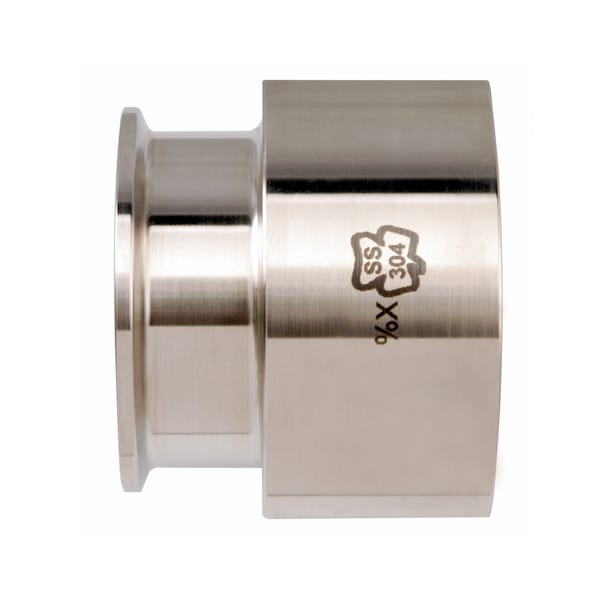 Sanitary Food Grade Fittings Adapter Tri-Clamp X FNPT 2 316L SS #7 22MP-2X2-316L-7 | Zoro